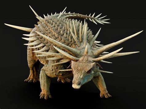 Punk Rock Dinosaur With Metre Long Spikes Discovered Bbc News