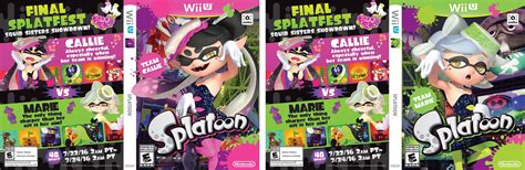 Splatoon Printable Callie And Marie Splatfest Box Art Play Nintendo