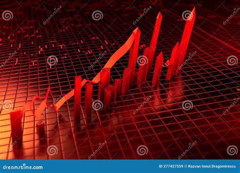 Financial Crisis An Illustration Of A Red Chart Depicting A Recession