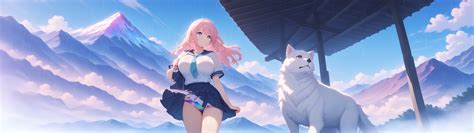 Flashing Panties Ai Art Anime Girls 5120x1440 Wallpaper Wallhavencc