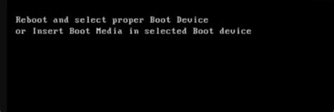 Reboot And Select Proper Boot Device Error In Windows XP