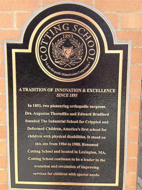 Read The Plaque Cotting School