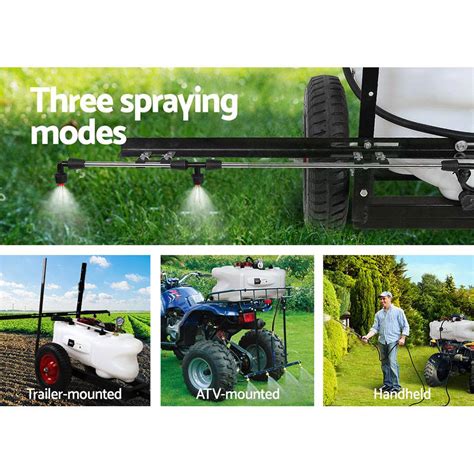 Giantz Weed Sprayer 100l Trailer 15m Boom Garden Spray Click Shop Au