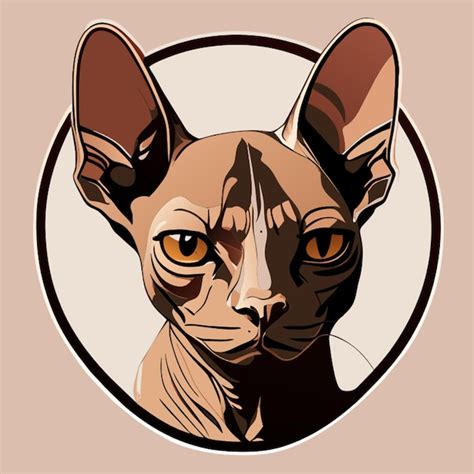 Premium Vector Devon Rex Sticker Vector Illustration