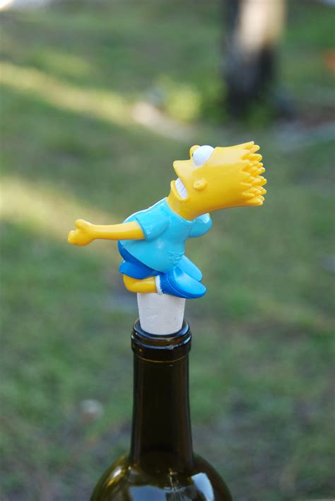 Bart Simpson Wine Bottle Stopper The Simpsons Etsy