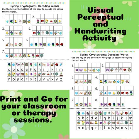 Spring Cryptogram And Decoding Worksheets Made By Teachers