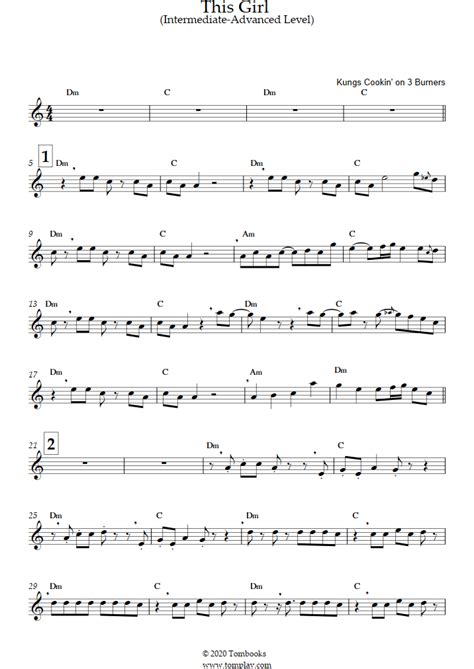 This Girl Intermediateadvanced Level Alto Sax Kungs Saxophone
