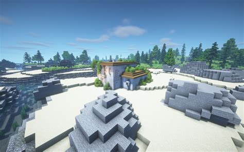 Solarpunk House Minecraft Schematic