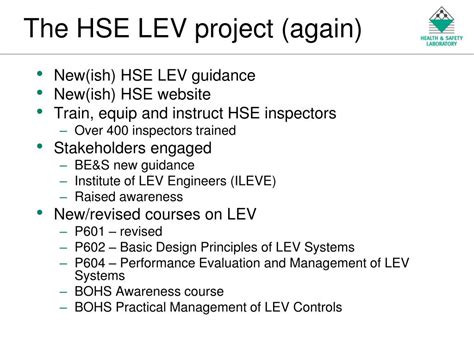 Ppt Hse Lev Project And Hsg 258 Guidance Powerpoint Presentation Free Download Id5103398