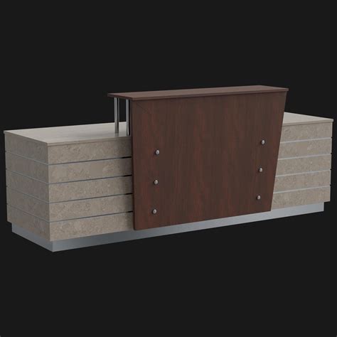 Recption Table 3d Model With Pbr Textures