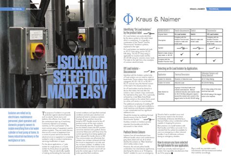 Isolator Selection Made Easy Pdf Switch Electromagnetism