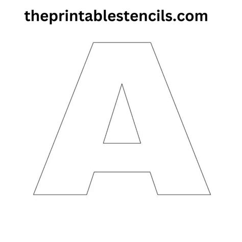 Free Printable Big Large Letter Stencils