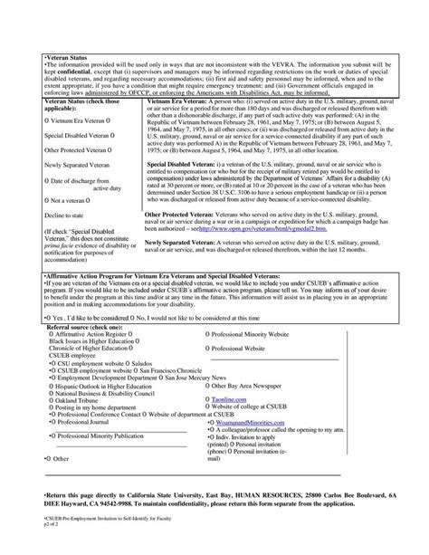Veteran Self Identification Form 2023 Printable Forms Free Online