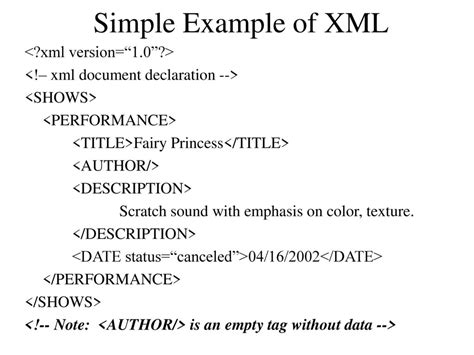 Chapter 13 Xml Concept Of Xml Simple Example Of Xml Ppt Download