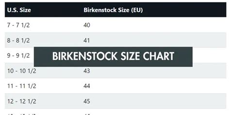 Birkenstock Size Conversion Chart How To Convert Birkenstock Sizes A