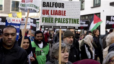 Protest Against Balfour Declaration Held In London