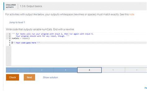 solved challenge activity 1 3 6 output basics for activities with