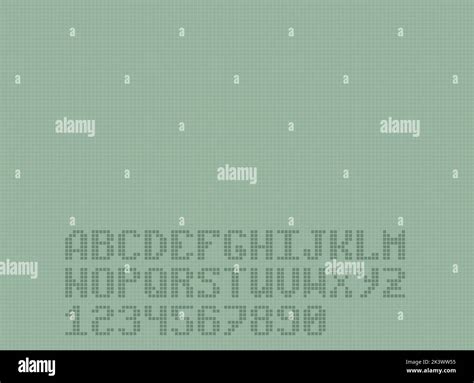 Old Computer Screen Numbers Stock Vector Images Alamy