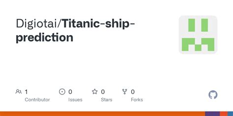 Github Digiotai Titanic Ship Prediction