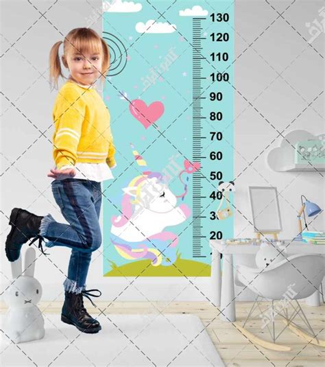 نمودار قد طرح اسب یونیکورن شاخ دار