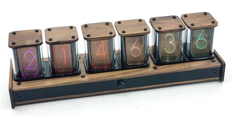 This Colorful Led Clock Looks Like It Has Square Nixie Tubes