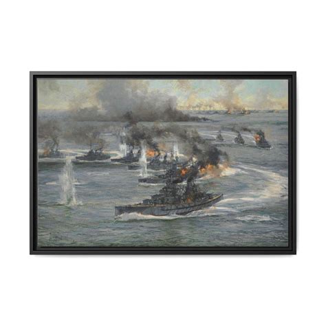 The Battle Of Jutland 1917 German History Wall Art Ww1 Naval
