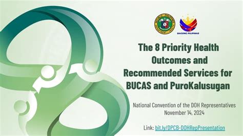 Bucas Supporting Doh 8 Health Priorities Pdf