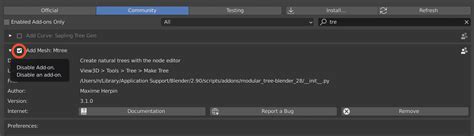 Blender How To Create A Tree With The Free Add On Modular Tree Addon STYLY