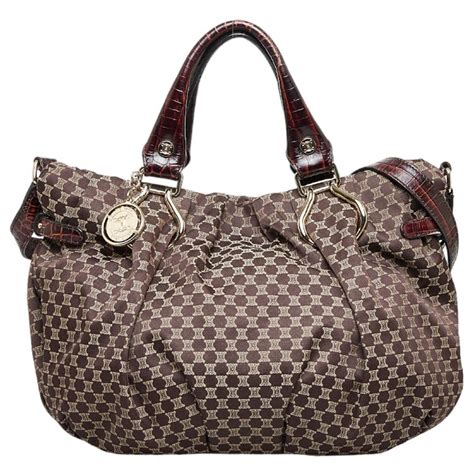 Céline Celine Macadam Brown Cloth Ref942806 Joli Closet