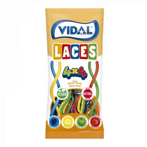 Multy Vidal Rainbow Laces Fruit Flavoured Candy 90 Gm Packaging Type