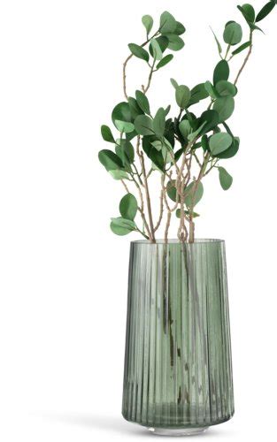 Jarrón Roy Ø13xa20cm Verde Jysk