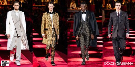Dolce And Gabbana Menswear F W19 Runway Collection In Milan