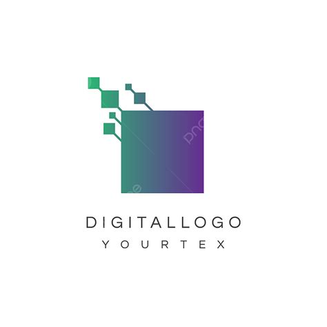 Plantilla De Logotipo Digital Png Resumen Alfabeto Png Y Vector Para