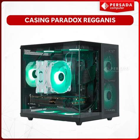 Jual Cassing Paradox Gaming Rengganis Black M Atx 1x Rgb Fan