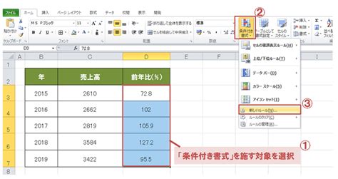 【excel】条件付き書式の使い方【背景色・文字色を変える】 ボクログ