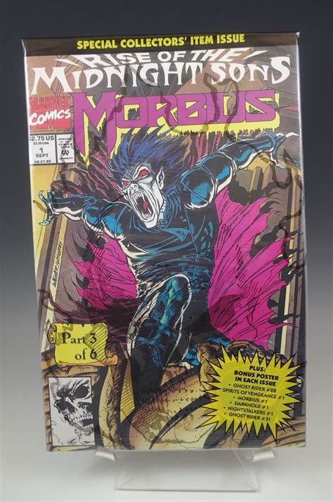 Rise Of The Midnight Sons 1 Morbius Marvel Sealed Comic Book 1992 By