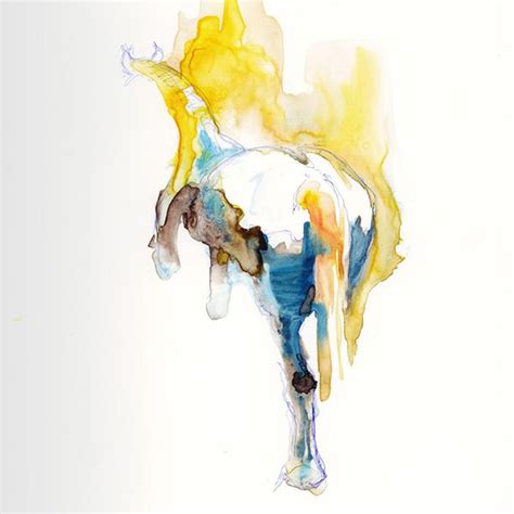 Equine Nude On Behance In 2025 Watercolor Horse Painting Painting