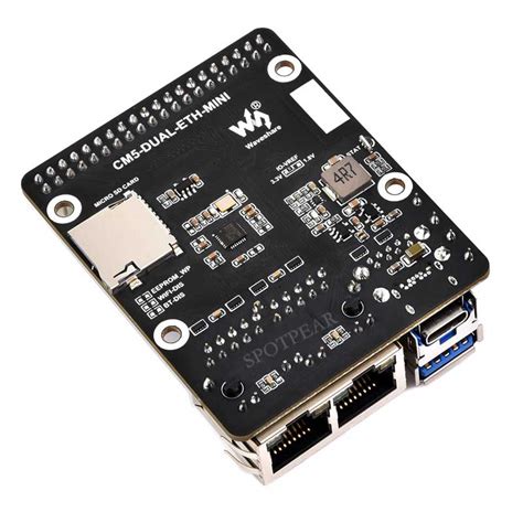 Raspberry Pi Cm5 Compute Module 5 Dual Gigabit Ethernet Rj45 Expansion
