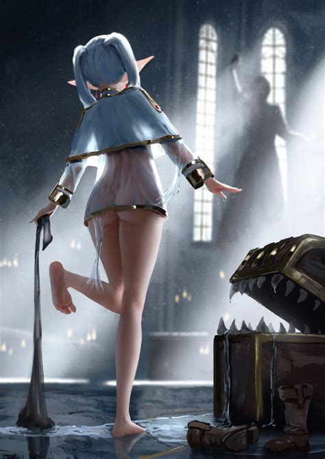 Linoir Frieren Mimic Chest Sousou No Frieren Absurdres Highres 1girl Altar Ass