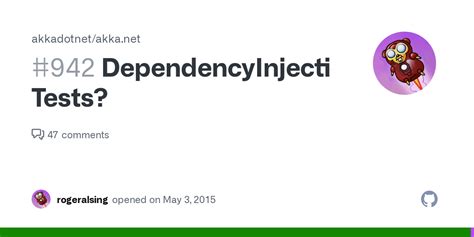 dependencyinjection tests · issue 942 · akkadotnet · github