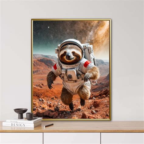 Miluva Space Sloth Ai Generated Sloth Space Digital Animal Portrait