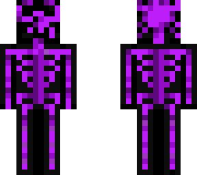 Purple Skeleton Minecraft Skin