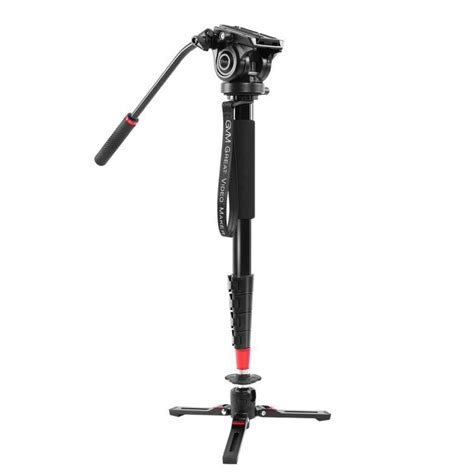 China Customized Alluminum Alloy Monopod With Video Fluid Head