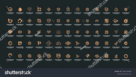 Mega Logo Symbol Icon Bundle Stock Vector Royalty Free 2301138387 Shutterstock