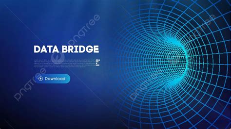 Illustration Of A Vector Data Bridge Visualizing Traffic Big Data And A
