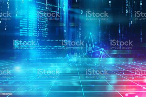 소프트웨어 개발자 및 컴퓨터 스크립트 배너 3d 일러스트레이션의 프로그래밍 코드 추상 기술 배경 컴퓨터 프로그래머에 대한 스톡