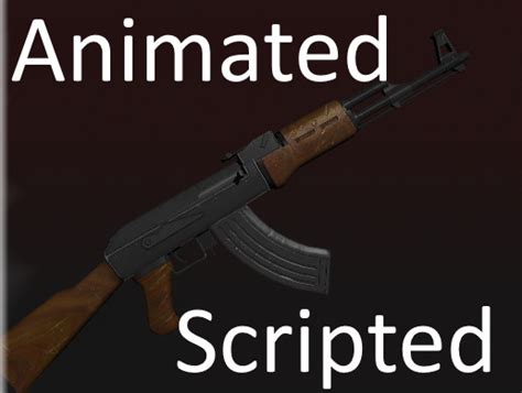 Animated And Scripted Assault Rifle 3d Guns Unity Asset Store