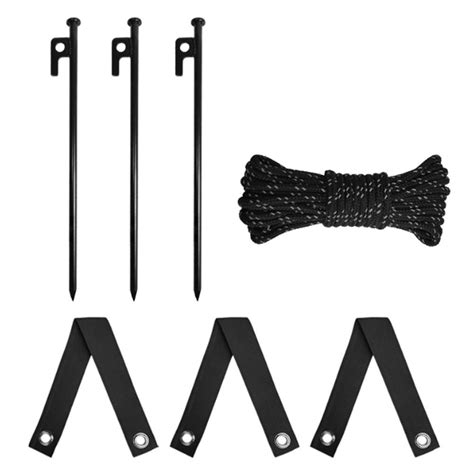 Tree Support Kit 40cm Straps 30cm Ground Spikes And 4m Rope