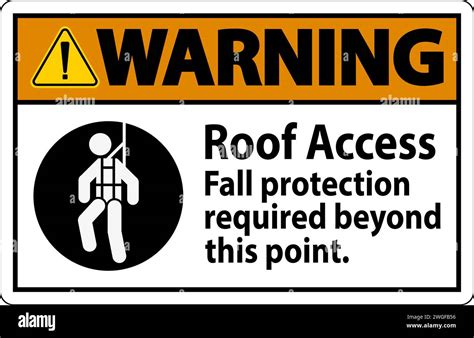 Fall Protection Required Sign
