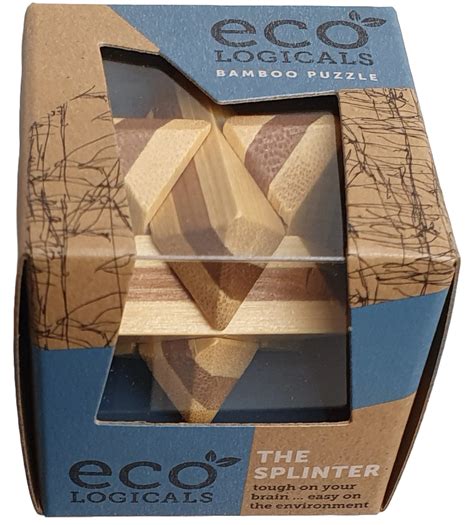 Eco Logicals Brainteaser Bamboo Puzzle The Splinter Happy Go Lucky